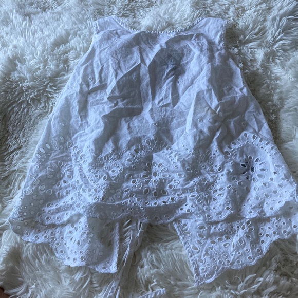 H&M | Tops | Hm Summer Tank Backless Us 4 White Open Back | Poshmark